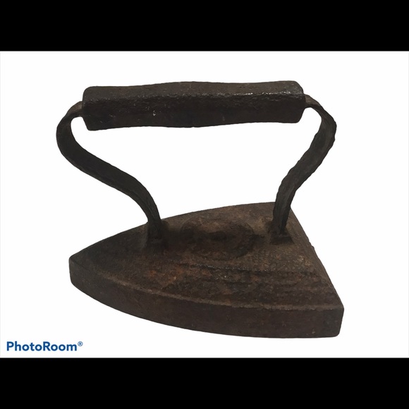 Other | Vintage Antique Heavy 6 Sad Cast Iron Flat Iron | Poshmark